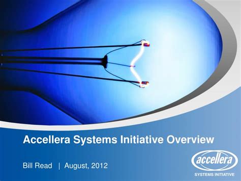ppt accellera systems initiative overview powerpoint presentation