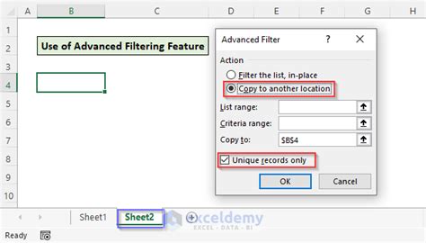 How To Copy Unique Values To Another Worksheet In Excel 5 Methods