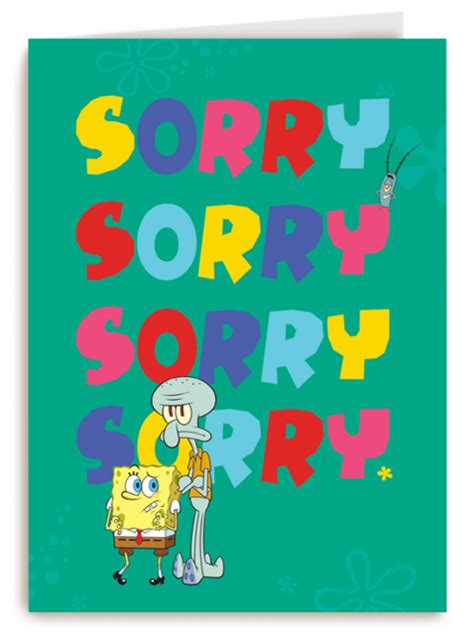 Spongebob Sorry Sorry Sorry Hallmark