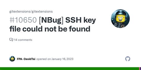 Nbug Ssh Key File Could Not Be Found · Issue 10650 · Gitextensionsgitextensions · Github