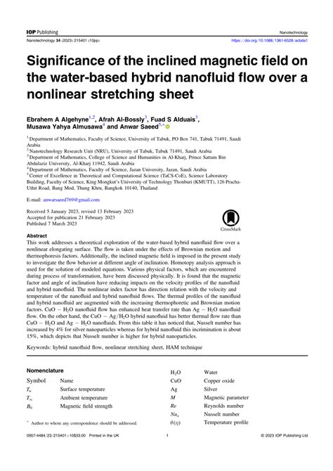 Significance Of The Inclined Magnetic Field On The Water Based Hybrid Nanofluid Flow Over A