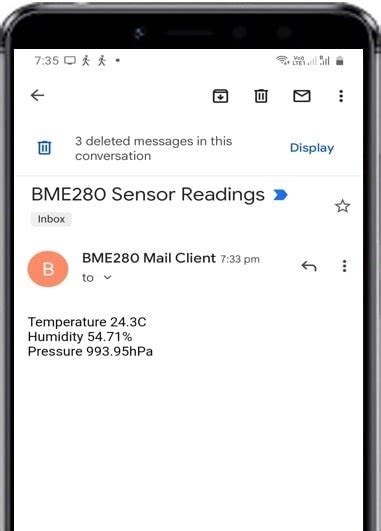 ESP32 ESP8266 SMTP Client Send Sensor Readings Via Email Using MicroPython
