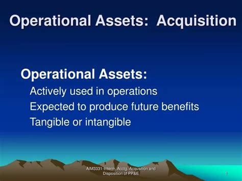 Ppt Operational Assets Acquisition Powerpoint Presentation Free Download Id583304
