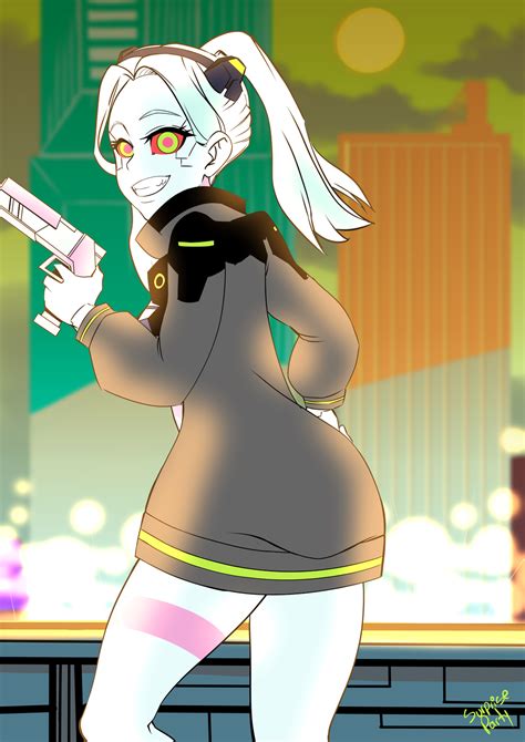 Rule 34 Big Ass Cd Projekt Red Clothing Cyberpunk Edgerunners Cyberpunk 2077 Female Firearm