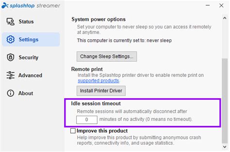 Can I Have Idle Connections Disconnect Automatically Splashtop Business Support