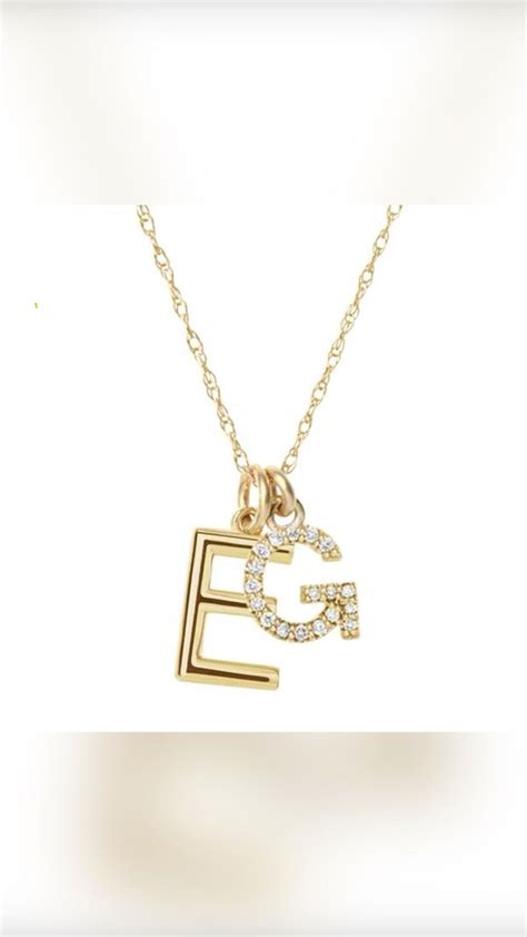Custom Diamond Namesake Necklace Fine Jewelry Necklace Initial Pendant