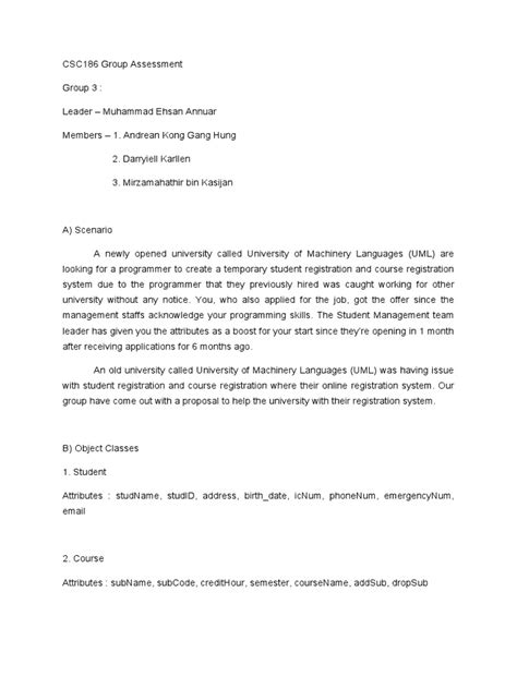 Csc186 Group Assessment Pdf