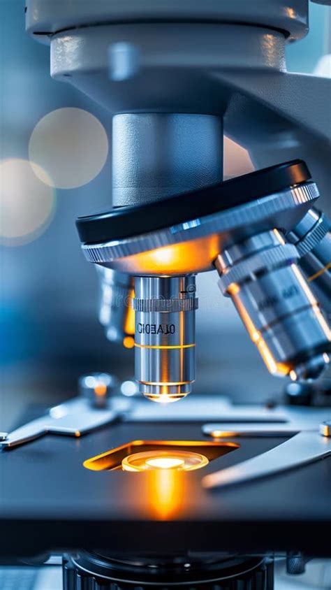 Professional Laboratory Microscope Stock Illustration Illustration Of