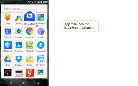 Access Email On Android With Blue Mail Mithi Docs