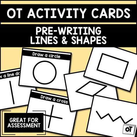 Occupational Therapy Activity Cards Prewriting Task Cards And Games