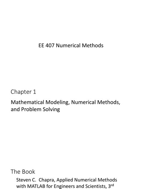 Chapter 1 Download Free Pdf Numerical Analysis Equations