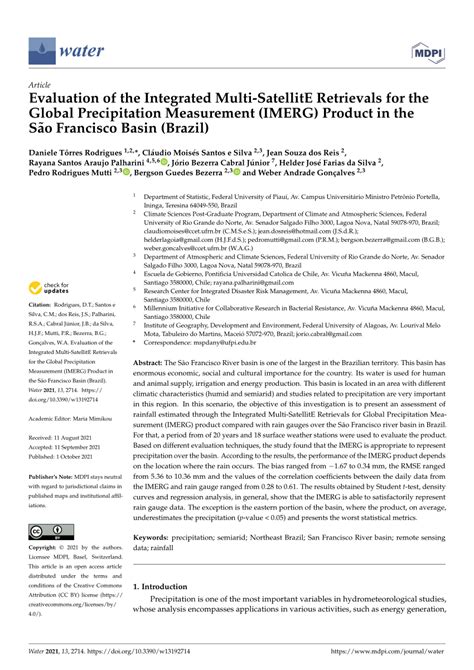 Pdf Evaluation Of The Integrated Multi Satellite Retrievals For The Global Precipitation