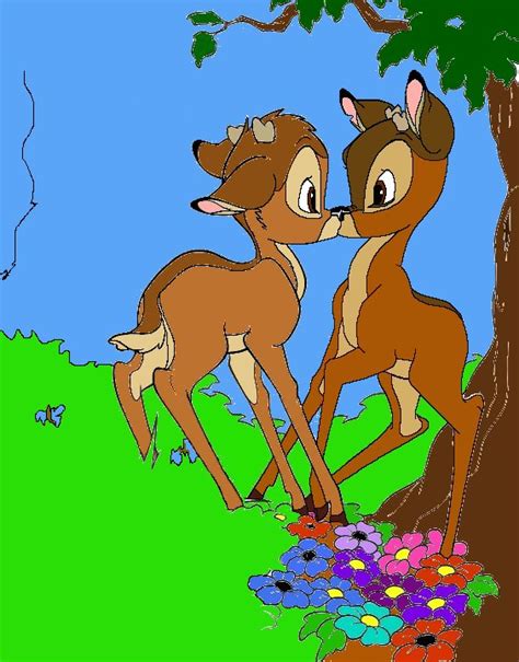 Bambi Kissing Ronno By Drawdesign On Deviantart