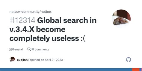 Global Search In V34x Become Completely Useless · Netbox
