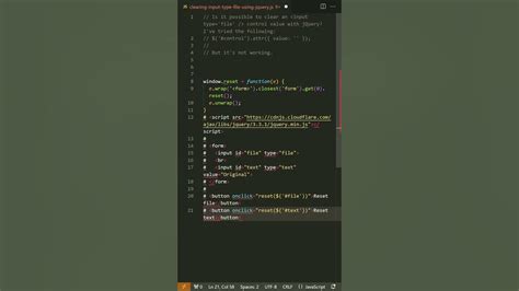 Javascript Clearing Input Typefile Using Jquery Youtube