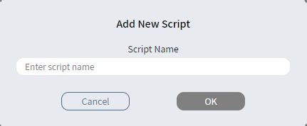 Manage Scripts