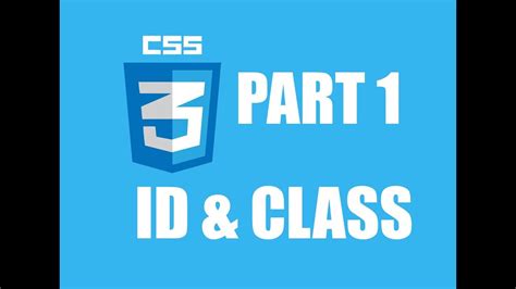 Basiccss Css Tutorial Id And Class For Beginners Youtube