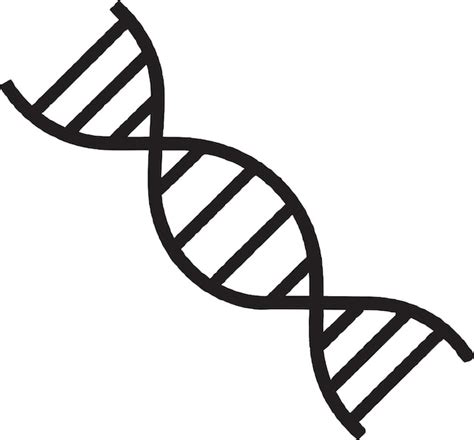 premium vector double helix dna vector icon