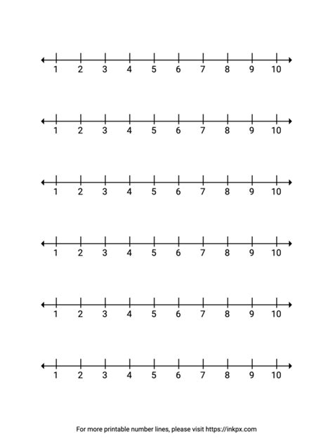 Free Printable Number Line In Pdf Png And  Formats · Inkpx