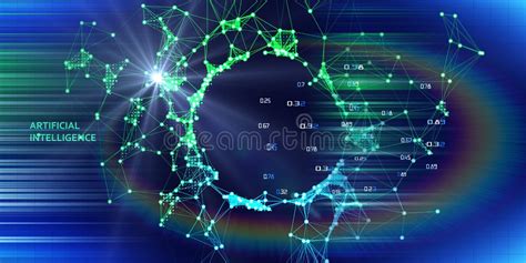 Abstract Polygonal Concept Of Making Analysis Big Data Artificial Intelligence Stock Image