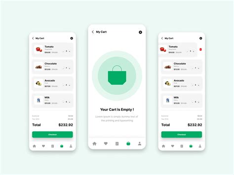 Grocery Shopping Mobile App Uiux Design Behance