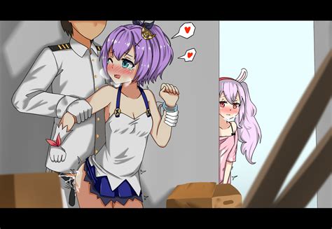 Hei Yan Javelin Azur Lane Laffey Azur Lane Azur Lane Artist Request 1babe 2girls Blush