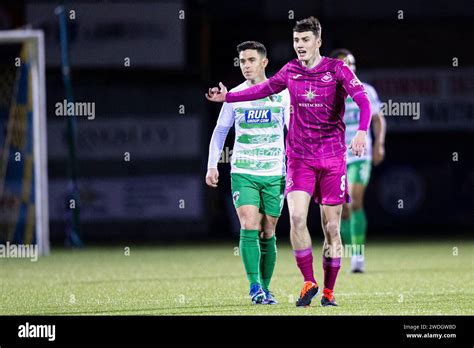 Barry Uk 20th Jan 2024 Joel Cotterill Of Swansea City In Action The New Saints V Swansea