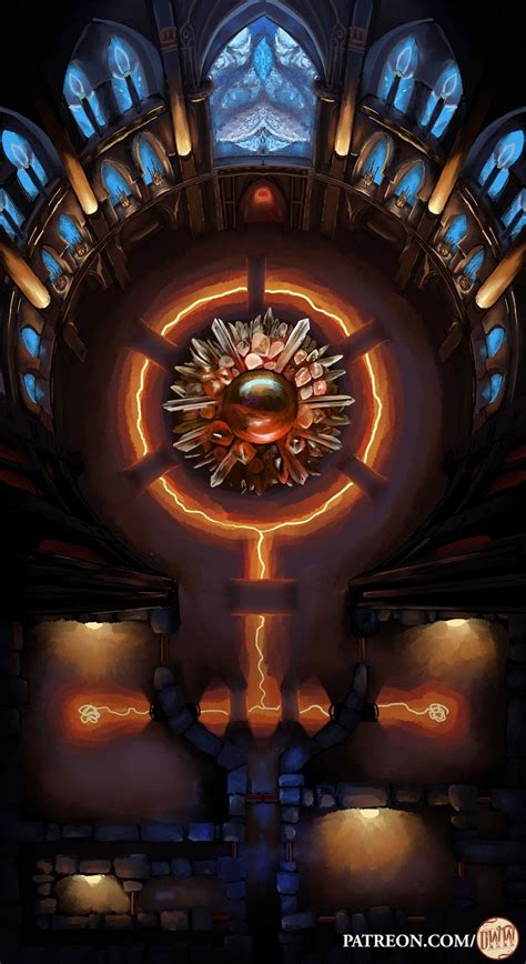 Magic Lab Phased Battle Map 30x55 For RPG Games