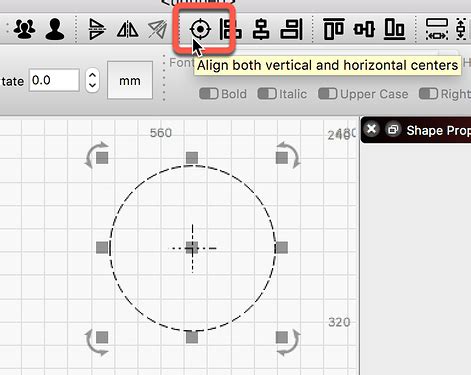 Marking Centre Of A Circle LightBurn Software Questions LightBurn Software Forum