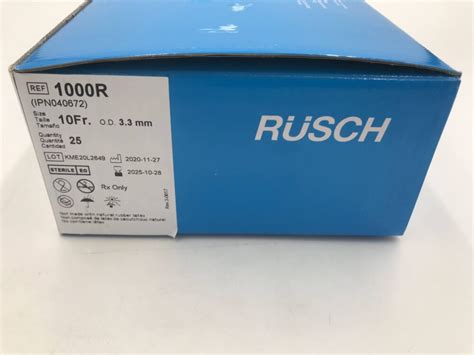 Teleflex 1000r Rusch Slick Stylet Disp Endotracheal Stylet 10f 25 Box Gb Tech Usa