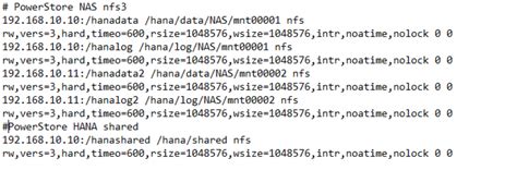 Host Connection And Setup Using NAS NFS Dell Validated Design For SAP HANA TDI With Dell