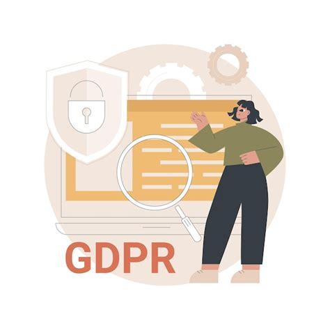 Premium Vector General Data Protection Regulation Abstract Concept