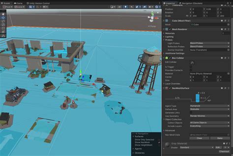 New Navigation Window Does Not Show The Bake Option Unity Engine