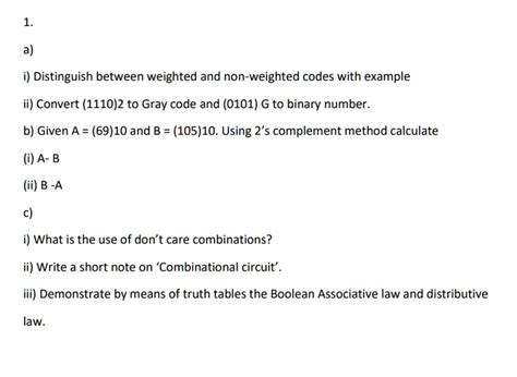 Solved I Distinguish Between Weighted And Non Weighted Codes With