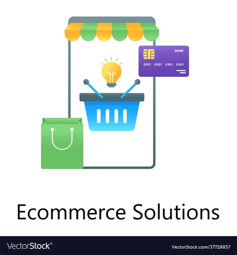 Ecommerce Solution Royalty Free Vector Image Vectorstock