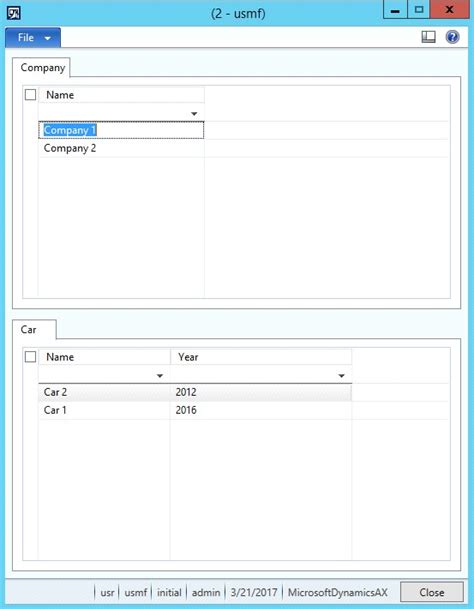 make a form with multiple related data sources from scratch in dynamics