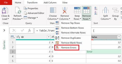 Tratamiento De Errores Power Query Microsoft Learn