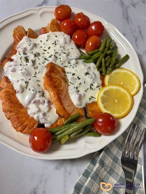 연어스테이크 만들기 굽기 연어구이 소스 만드는법 크리스마스연말 파티요리