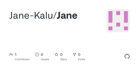 GitHub Jane Kalu Jane