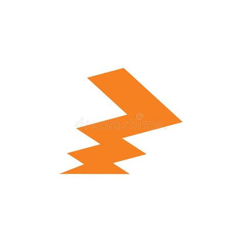 Simple Thunder Shape Power Energy Vector Stock Vector Illustration Of Arrow Element 151079239