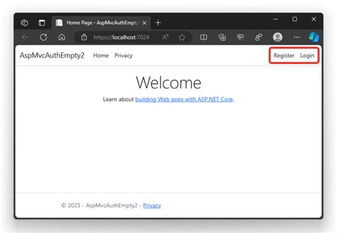 Аутентификация и авторизация в asp core mvc Шаблон identity