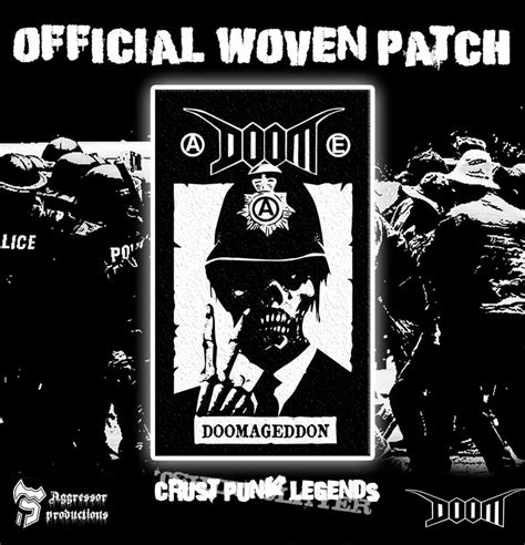 NOW AVAILABLE Doom Official Woven Patch TShirtSlayer TShirt And BattleJacket Gallery