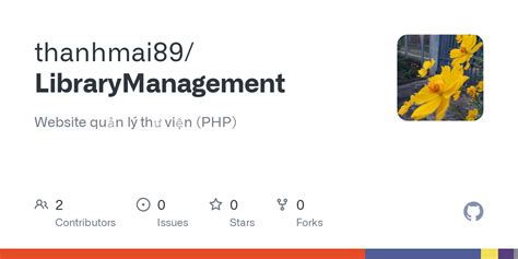 Github Thanhmai Librarymanagement Website Qu N L Th Vi N Php