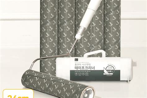 테이프클리너·먼지제거 초강력 사선컷팅 돌돌이 와이드 테이프클리너 3단 본체리필7개케이스 오늘의집 쇼핑