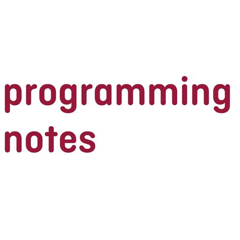 Programming Notes Medium