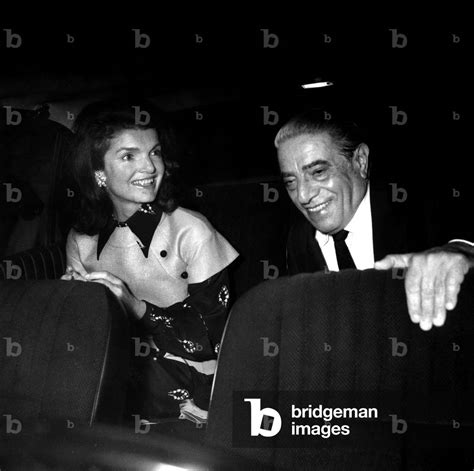 Jackie Kennedy Onassis And Her Husband Aristotle Onassis Leaving Maxim