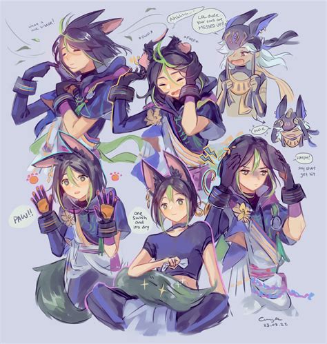 Tighnari And Cyno Genshin Impact Drawn By Xiownzhoucongee Danbooru