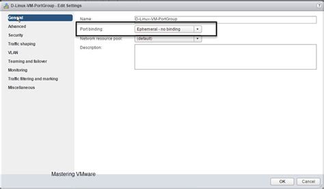 Distributes Switch Port Group Settings Mastering Vmware