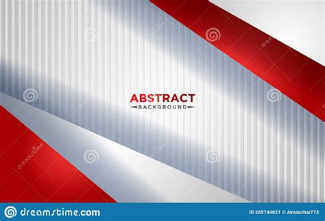 Abstract Red And White Triangle Overlapping Layers Geometric Background A Combination Stock