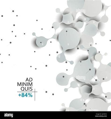 Abstract Scientific Technology Atom Chemistry Shape Science Vector Illustration Molecules